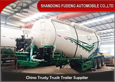 中国 2017の3つの車軸は圧縮機およびディーゼル機関55CBMセメントのタンカーのトレーラーのかさ張ります 販売のため