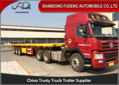 China 45 Voet Flatbed Semi van de Aanhangwagencontainer Vervoer met 12 Draaisloten Te koop