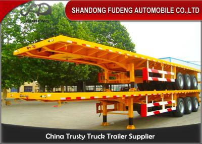 Cina 3 rimorchio a base piatta dell'asse 40ft, rimorchi a base piatta del contenitore dell'alto letto con il sistema di WABCO in vendita