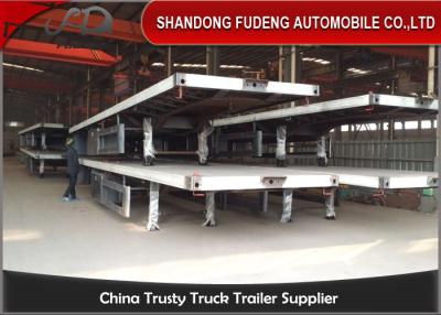 China 40 Feet Flatbed Semi Trailer Container Semi-Trailer Fuwa Axle  For Sale for sale