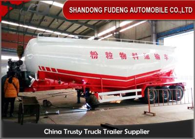 中国 12のタイヤの空気の乾燥したバルク セメントのタンカーのトレーラー45-55のトン35cbm - 55cbm 販売のため