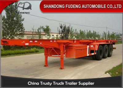 China De Semi Aanhangwagen van de dubbele/Triascontainer met het Skeletvorm van het Draaislot Te koop