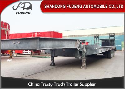 Cina caricatore basso del letto di 4 assi del rimorchio basso dei semi i camion ed i rimorchi da 80 tonnellate in vendita