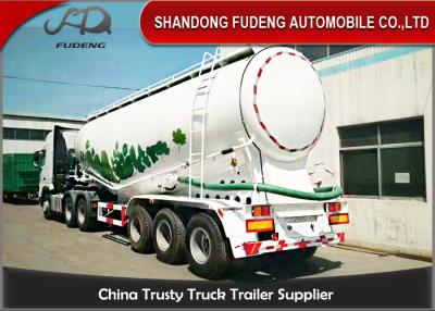 China 45m3 Pneumatic Dry Bulk Cement Tanker Trailer With Diesel Engine for sale