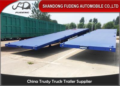 China Three Axle Flatbed Container Trailer 40 Ft Flatbed Trailer For Tractor for sale