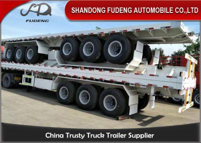 China 35 Ton 12 Aanhangwagen 3 As Semi Aanhangwagen 2500 *2500 * 1550mm van de Speculant Flatbed Container Te koop