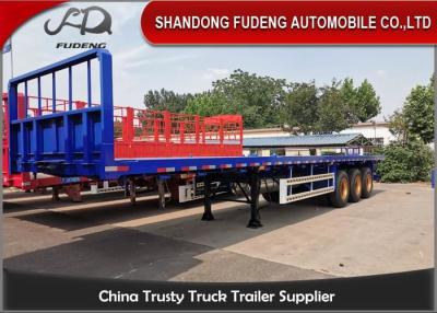 China FUDENG Brand Upright Flatbed Container Trailer With Great Performance for sale