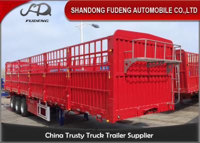 China 60 Tons Payload Dropside Q345B Cargo Semi Traile for sale