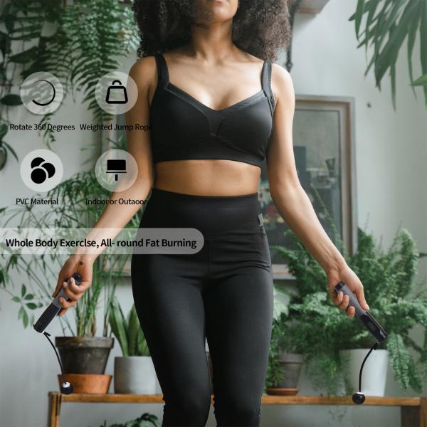 Quality Fitness Equipment Weighted Speed Skipping Rope Digital Smart Cordless Jump Rope for sale
