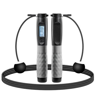 China Fitness Equipment Weighted Speed Skipping Rope Digital Smart Cordless Jump Rope with Counter for sale