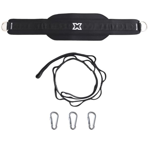 Quality Upgraded Weightlifting Dipping Belt With Steel Chain Nylon Weight Lifting Gym for sale