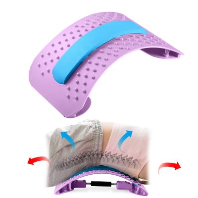 China Back Stretcher Contiuously Variable Adjustable Back Massager for Lower Upper Back Pain Relief, Back Cracker for Bed & Chair &Car for sale