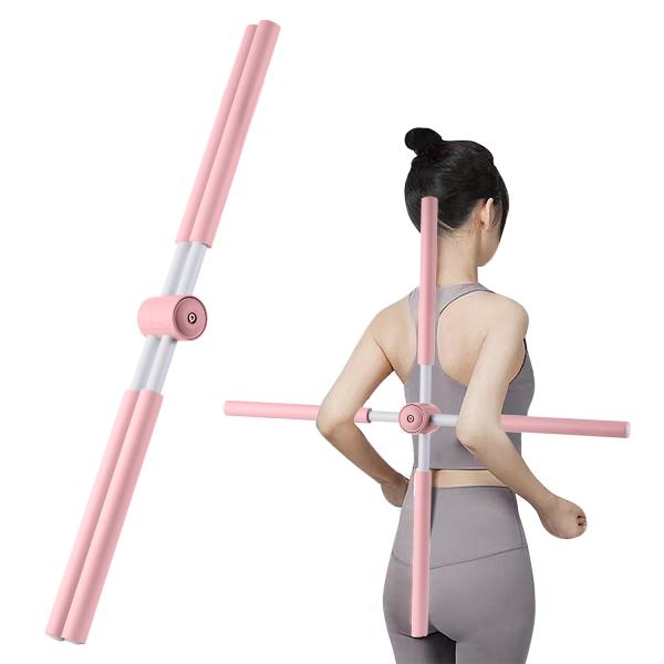 Quality Fitness Adjustable Retractable Yoga Opening Body Stick Back Stretching Tool Posture Corrector Pole Stick Posture Corrector Stick for sale