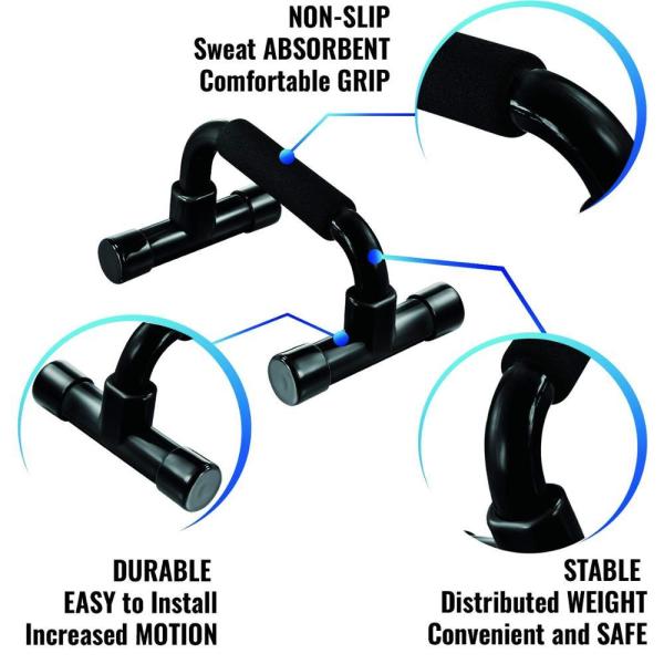 Quality Home Workout Equipment Push-Up Bar with Soft Foam Grip and Non-Slip Feet for for sale
