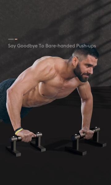 Quality Paralettes Stands Push up Bars Double Rod Trainer Sport Rack Wooden Push up for sale