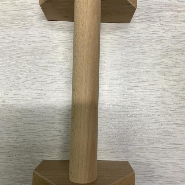 Quality Pushup Stand Wooden Push up Bars Gym Gear Equipment with Anti-slid Parallettes for sale