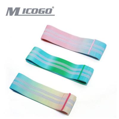 China Custom Logo Wide Anti slip Fabric Resistance Loop Band Hip Exercise Booty Bands ,for  Gaining Confidence in Yoga Training for sale