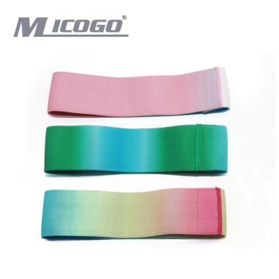 China Custom Logo Wide Anti slip Fabric Resistance Loop Band Hip Exercise Booty Bands ,for  Gaining Confidence in Yoga Training for sale