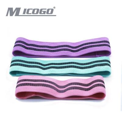 China Custom Logo Wide Anti slip Fabric Resistance Loop Band Hip Exercise Booty Bands ,for  Gaining Confidence in Yoga Training for sale