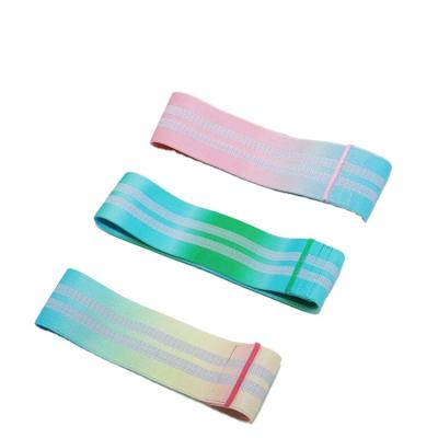 China Wholesale Gym Accessories Exercise Booty Bands Elastic Custom Printed Fabric Hip Resistance Bands for sale