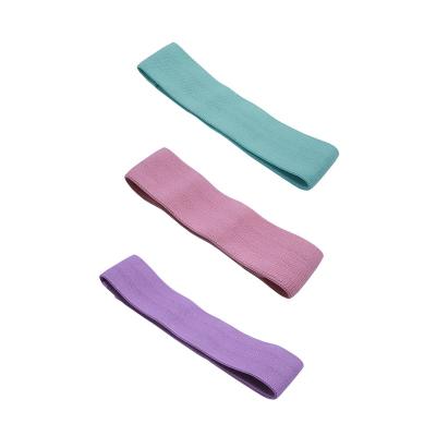 China Wholesale 3-Piece Fabric Resistance Loop Bands Set for Yoga Strength Training Glutes Legs Workout Home Gym Fitness Equipment for sale