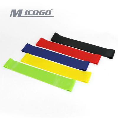 China Custom Color Strength Resistance Bands with Bag for Daily Stretching Home Gym Assisted Training 5 Pcs Mini Exercise Band Set for sale
