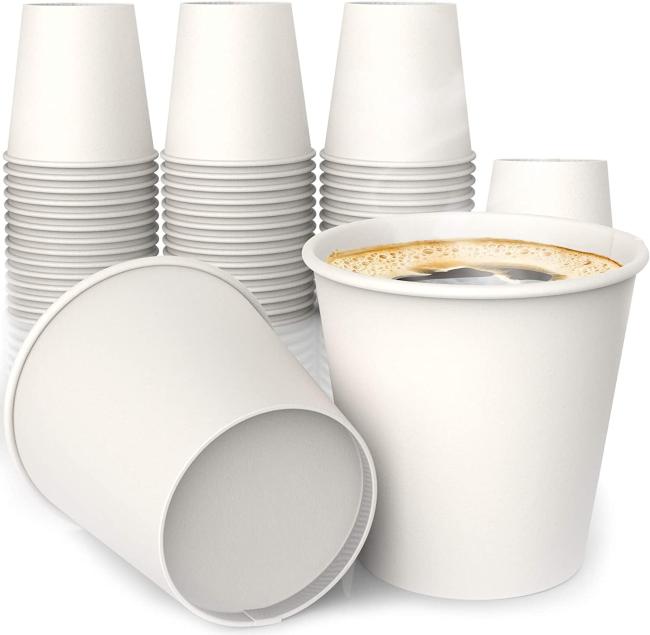 PIPP 50-Count 6 Oz White Paper Disposable Cups Hot/Cold Beverage Drinking  Cup