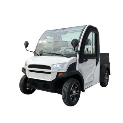 China China High Quality Mini 2 Seat 4 Wheel Drive Electric Cargo Vehicle Pickup Truck 1000*1200*300 for sale