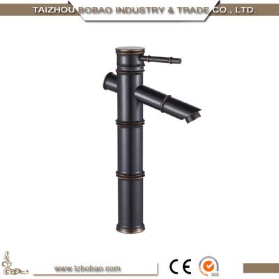 China 89205B Supply Best Seller Classic Design Blackened Brass Single Handle Faucet Basin Tap With Good Braided Hose for sale