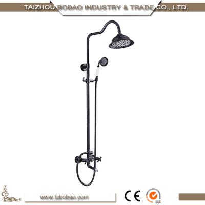 China 89025B European style High-end Classic Design Antique Brass Bathroom Shower Faucet set Ducha Grifo for sale