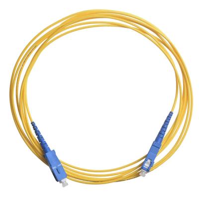 Cina Colore giallo 9/125um simplex 3.0mm LSZH OS2 dello Sc dello Sc del cavo di toppa a fibra ottica in vendita