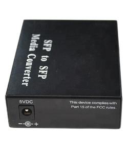 China SFP To SFP Manageable Data Ethernet Media Converter Auto Negotiation Function for sale