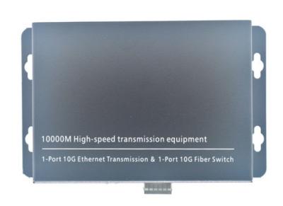 China Conversor de mídia não gerenciado 10G SFP+ Conversor de mídia de fibra RJ45 5 - 20V à venda