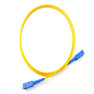 Cina Colore giallo 9/125um simplex 3.0mm LSZH OS2 dello Sc dello Sc del cavo di toppa a fibra ottica in vendita