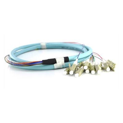Cina Treccia ottica mista 50/125um Om3 0.9mm della fibra del pacco di 12 centri LC in vendita