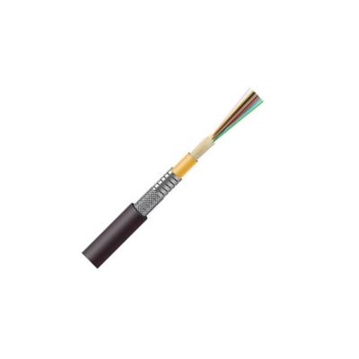 Cina Fascio di cavi in ​​fibra ottica corazzati tattici a 12 nuclei SM MM Telecom Black TPU Jacket in vendita