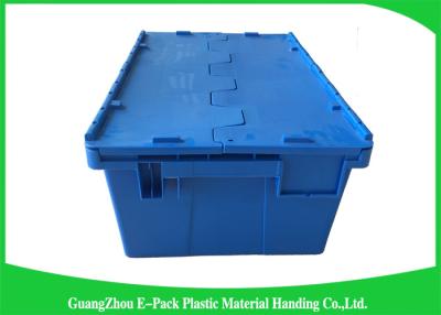 China Storage Containers With Attached Lids 43L , Warehouse Heavy Duty Storage Boxes for sale
