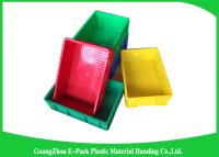 China Logistics Packaging Plastic Storage Trays Recycle Stackable  For Warehousing for sale