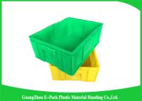 China Top Plastic Solid Stacking Storage Bins , Agriculture Large Plastic Storage Boxes for sale
