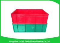 China Top Plastic Solid Stacking Storage Bins , Agriculture Large Plastic Storage Boxes for sale