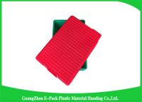 China Durable Stackable Plastic Bins Space Saving , Reusable Black Storage Boxes for sale