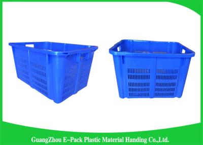 Cina Tempo di impiego lungo d'impilamento facile dell'alimento di salute capacità di plastica blu delle casse di grande in vendita