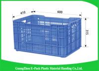 China Economic Stackable Storage Containers , Household  Plastic Stacking Crates Poultry Transport for sale