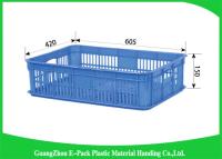 China Household Plastic Food Crates Foldable Folding Solid For Fruit And Vegetable for sale