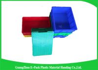 China Logistics Stackable Storage Bins Non - Slip , Industrial Stacking Storage Boxes for sale