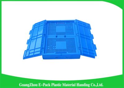 China Light Weight Plastic Folding Storage Boxes , Collapsible Plastic Storage Crates for sale