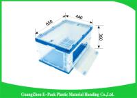 China Stackable Collapsible Plastic Containers Convenience Transport 600 * 400 * 88mm for sale