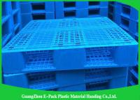 China 1200 * 1000mm Lightweight Plastic Pallets , Single Solid Deck Stackable Plastic Pallets for sale