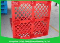 China Stackable Black Plastic Skids Pallets , Lightweight Plastic Pallets 100% Recycled Material for sale