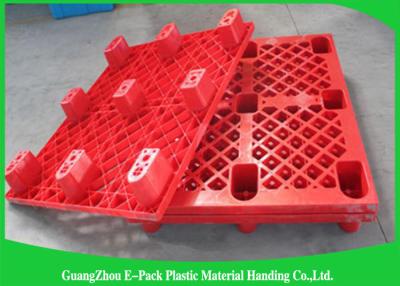 China Single Faced Plastic Export Pallets , 3 Skids Industrial Plastic Pallets For Food Industry for sale